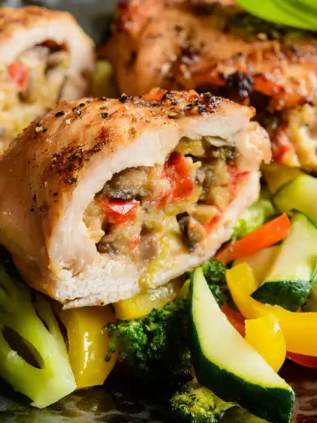 Receita de Filé de frango recheado com pinhão - Vitat